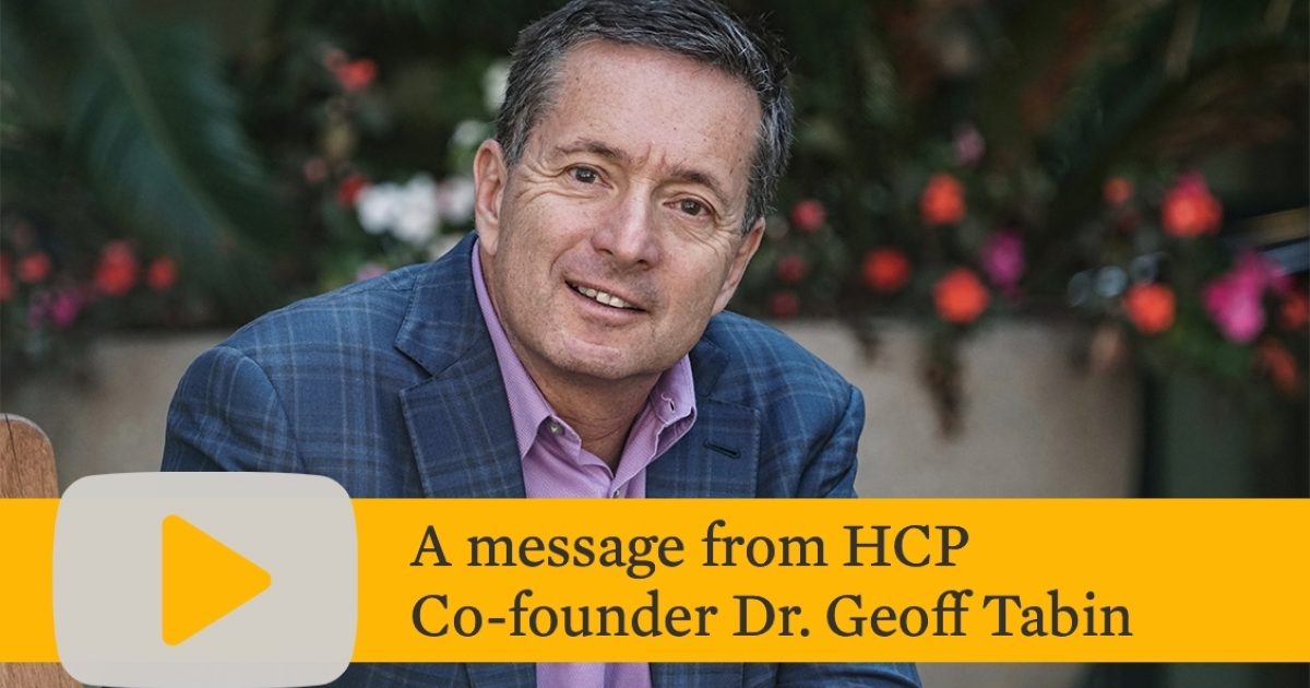 Geoff Tabin: Thank you for your support | Cure Blindness Project